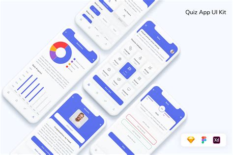 Quiz App Ui Kit App Templates ~ Creative Market