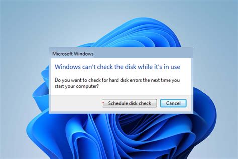 Windows Can T Check The Disk While It S In Use Force Dismount