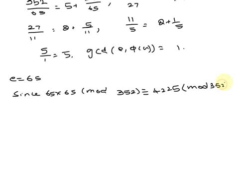 SOLVED Generate An RSA Key Pair Using P 17 Q 11 And E 7 Then