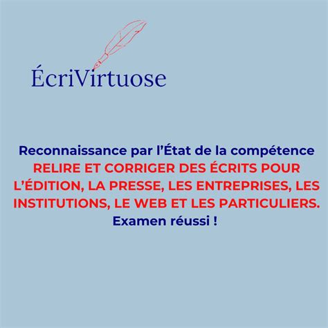 Correcteur Compétences Certification Écrivirtuose Aude Perrin