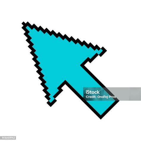 화살표 픽셀 아이콘 웹 커서 클릭 마우스 기호 컴퓨터 포인터 벡터 일러스트 레이 션 에 대한 스톡 벡터 아트 및 기타 이미지 겨냥 고름 Istock