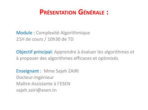 solution complexité algorithmique chapitre 1 notions et concepts de