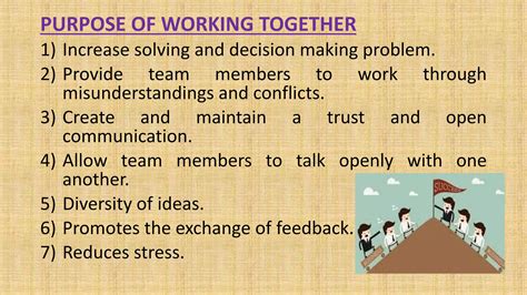 Team Work Purposes Characteristics Techniques And Stages Of Team