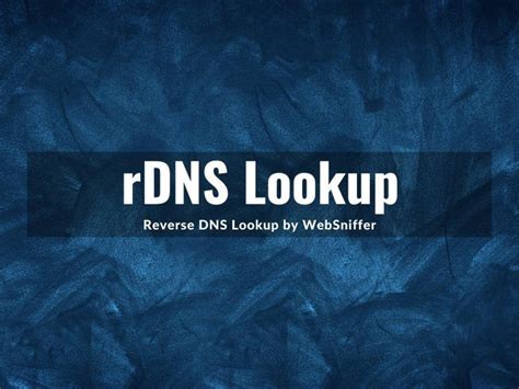 Websniffer Now Supports Reverse Dns Lookups Rwebsniffer