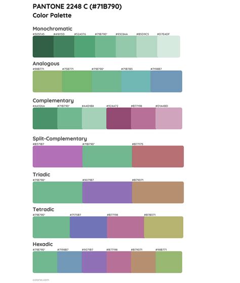Pantone 2248 C Color Palettes