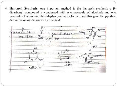 Pyridine Synthesis Reactions And Medicinal Uses Pptx