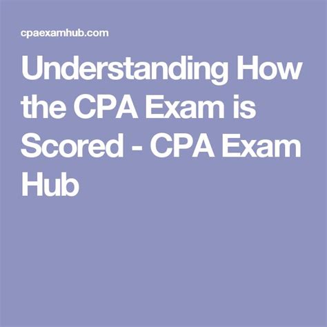 Understanding How The CPA Exam Is Scored CPA Exam Hub For More Help With The CPA Exam Please