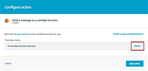 작업을 사용하여 규칙 생성aws lambda aws iot 코어