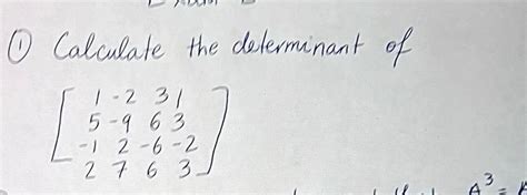 Solved 1 ﻿calculate The Determinant