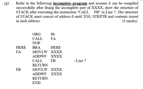 solved refer to the following incomplete program and assume