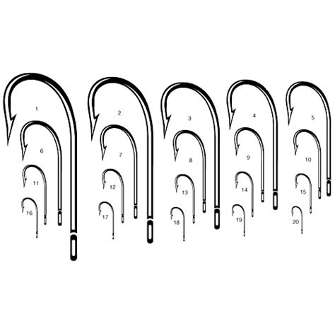 Fishing Hook Sizes Chart Fasrgifts