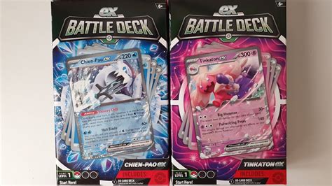 Pokémon Ex Battle Deck Opening Chien Pao Ex And Tinkaton Ex Youtube