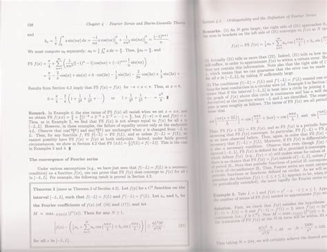 Partial Differential Equations Using The Convergence Of Fourier Series Theorem To Estimate The
