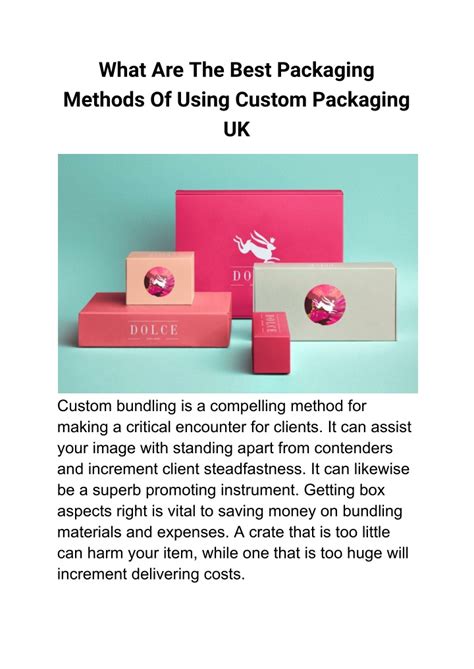 PPT What Are The Best Packaging Methods Of Using Custom Packaging UK PowerPoint Presentation