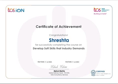 Shreshta Duryodhan On Linkedin Tcsion Tcs Tcsnqt Tcshiring