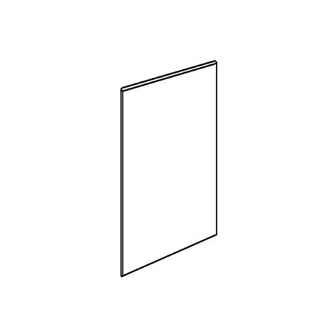 ¾” Refrigerator End Panel Deluxe Wood