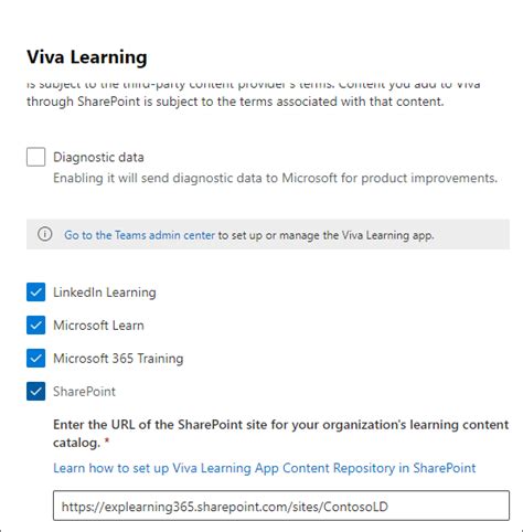 add sharepoint as a learning content source for microsoft viva learning