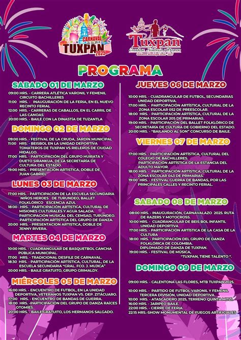 Carnaval Tuxpan Michoacán 2025 Ferias De México