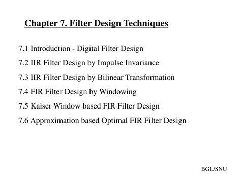 PPT Chapter 7 Filter Design Techniques PowerPoint Presentation Free Download ID 1315275