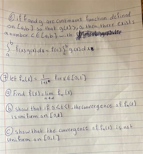 Solved 6 If F And G Are Continuous Function Defined On