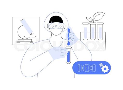 Bioengineering Isolated Cartoon Vector Illustrations Medica Colourbox