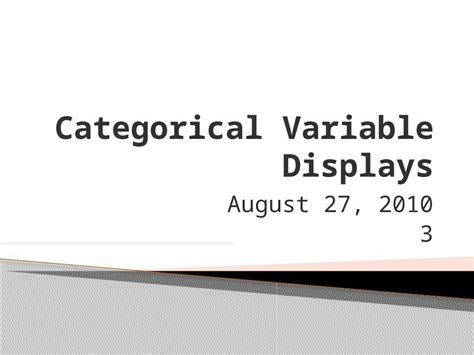 Pptx Categorical Variable Displays Dokumentips