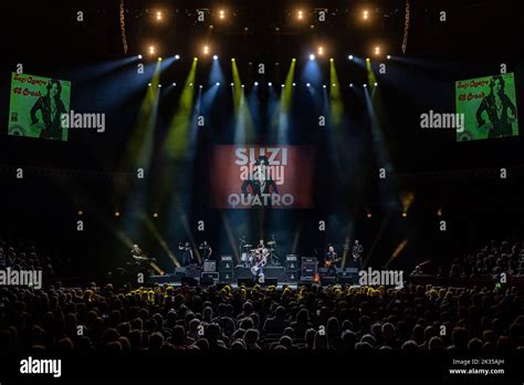 London England Suzi Quatro Performs On Stage At The Royal Albert Hall