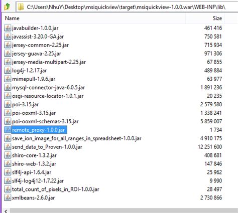 java local jar is included in web inf lib but classnotfoundexception
