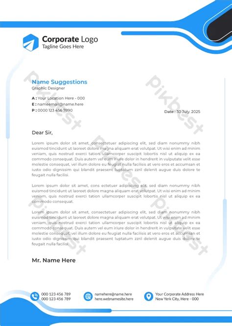 Simple Minimal Creative Concept Business Letterhead Template Eps Free Download Pikbest
