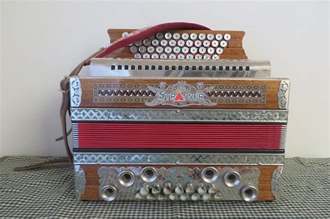 Strasser Styrian 4 Row Button Accordion Gcfbb Reverb