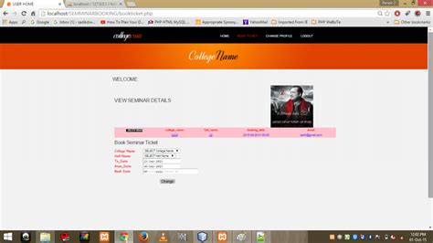 Seminar Hall Booking System Php Project 1000 Projects