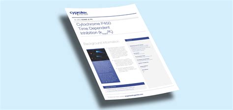 Cytochrome P450 Time Dependent Inhibition Kinactki Fact Sheet