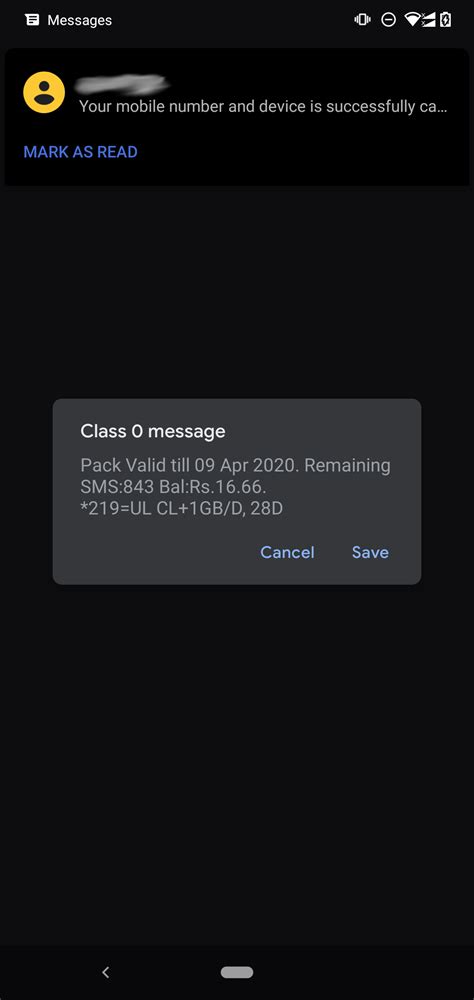 sms how to disable flash messages from telecom carrier android