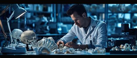 Biomedical Engineer Developing Prosthetics Premium Ai Generated Image