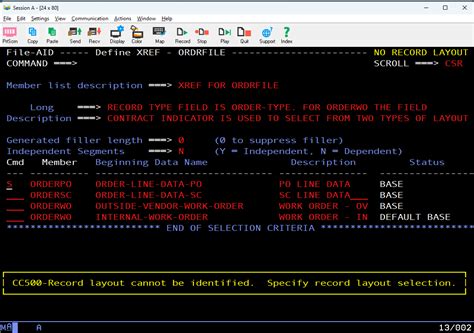Bmc Ami Devx File Aidmvs Primary Menu Option 7 Xref Attempting To