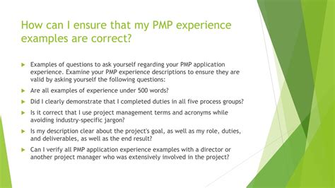 Ppt Pmp Experience Examples Of Pmp Application Process Powerpoint Presentation Id 11865813