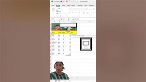 😱ms Excel Vlookup Formula😱 Excel Excelvlookup Microsoft Shortvideo