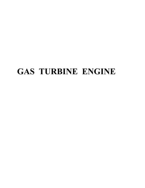 Gas Turbine Engines Construction Part 1 Inlet Pptx