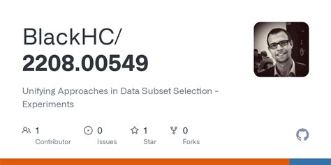 github blackhc 2208 00549 unifying approaches in data subset selection experiments