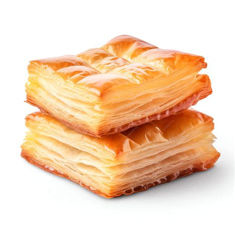 Premium Ai Image A Stack Of Puff Pastry