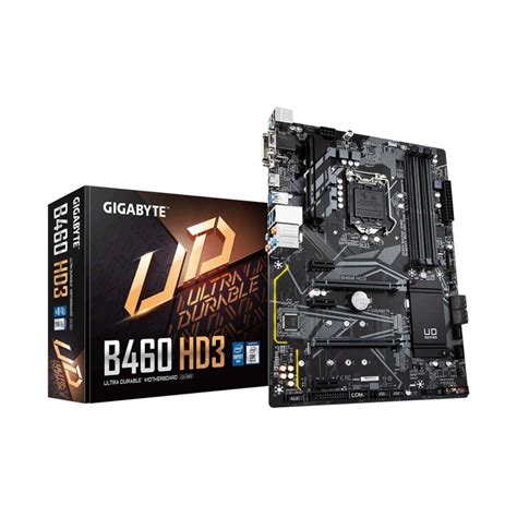 Gigabyte B460 HD3, Intel B460 Chipset, LGA1200, ATX Desktop Motherboard
