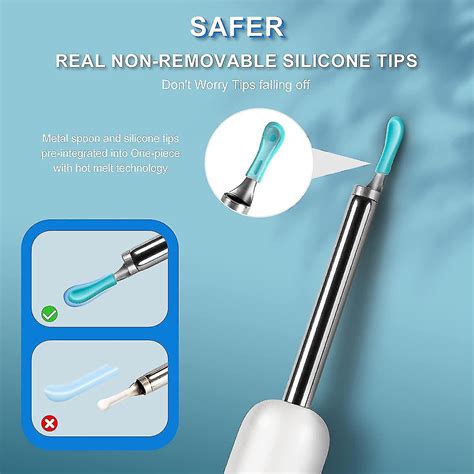 Ear Wax Removal Tool Camera R1 Upgraded Anti Fall Off Eartips Ear
