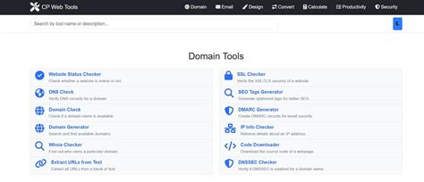 Cp Web Tools Php Script By Curiouspenguins Codester