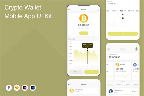 Crypto Wallet Mobile App Ui Kit Graphic By Betush · Creative Fabrica
