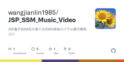 GitHub wangjianlin JSP SSM Music Video JSP基于SSM在线音乐视频MV网站设计毕业源码案例设计