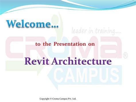 Presentation On Revit Architecture PDF