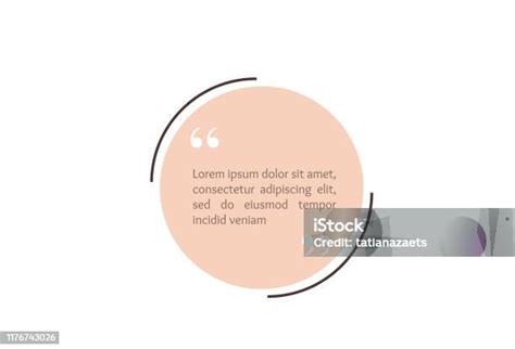 따옴표 텍스트 상자 주석에 대한 원 거품 마크 디자인 플랫 모던 스타일의 인용 배너 템플릿 벡터 일러스트 배경 대화 풍선 문자