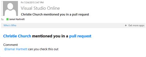 Use Mentions In Work Items And Pull Requests Azure Devops Microsoft Learn