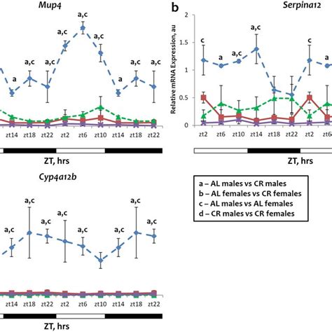 Sexual Dimorphism And Sex Independent Expression And Response To CR For Download Scientific