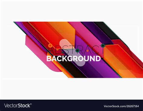 Geometric Abstract Background Dynamic Shapes Vector Image